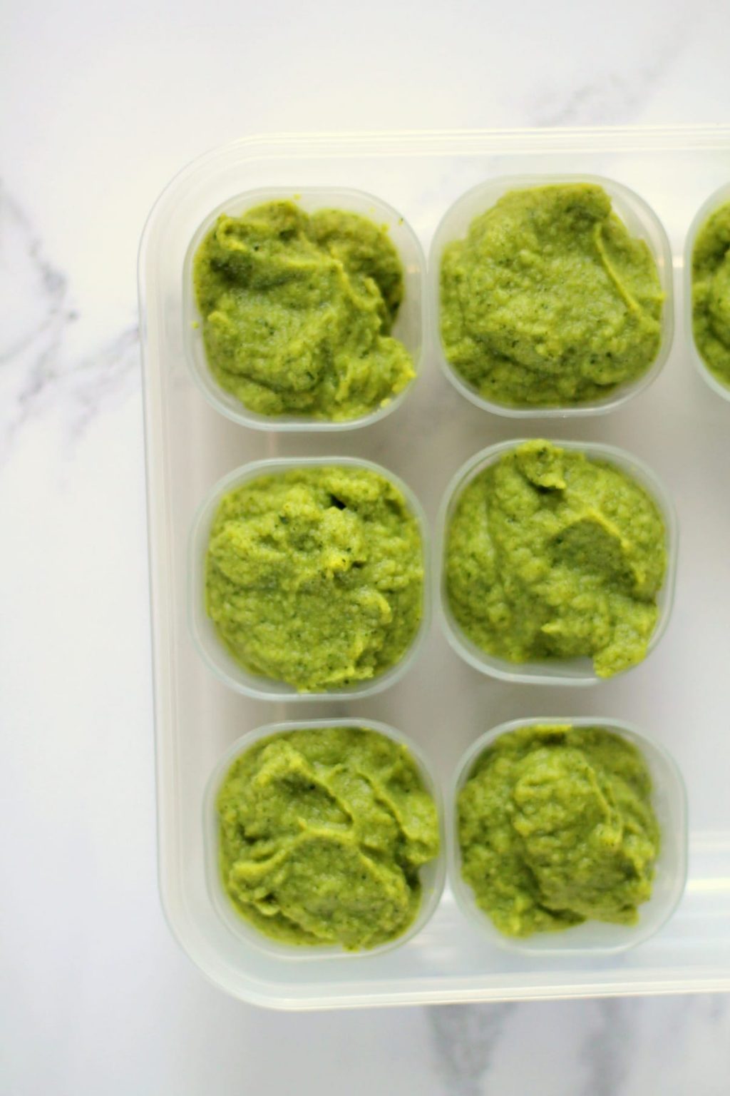 Broccoli, Avocado & Basil Puree {Iron Rich Baby Food} - Happy Veggie ...