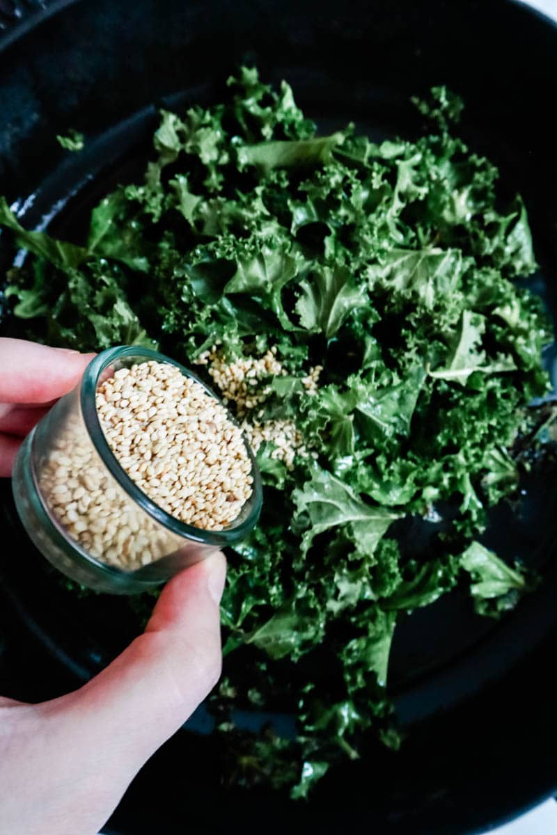 Crispy Kale, Shiitake & Avocado Ramen - Happy Veggie Kitchen