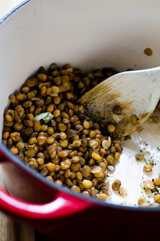 One Pot Pasta with Cheesy Lentil Sauce - Happy Veggie Kitchen
