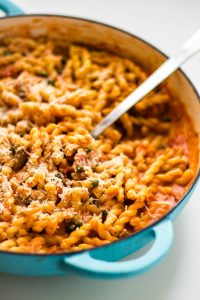 Creamy Caper Pasta - Happy Veggie Kitchen