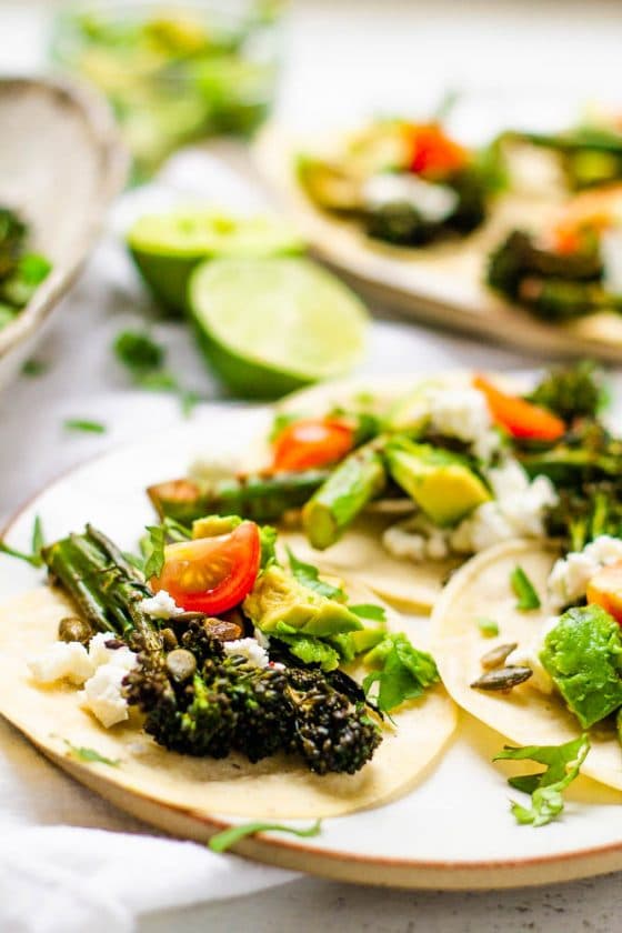 Baby Broccoli Tacos - Happy Veggie Kitchen