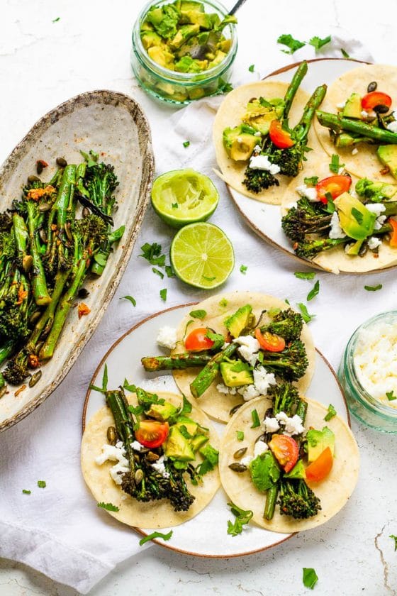 Baby Broccoli Tacos - Happy Veggie Kitchen