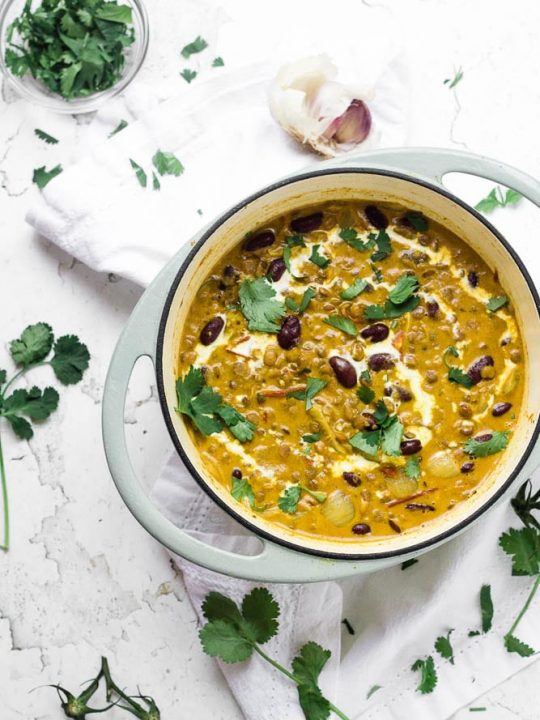 Instant Pot Green Lentils - Happy Veggie Kitchen