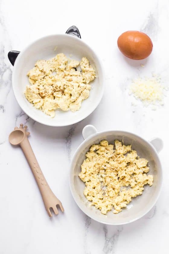 Tasty Scrambled Eggs for Babies - Happy Veggie Kitchen