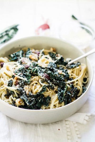 Creamy Cavolo Nero Pasta - Happy Veggie Kitchen