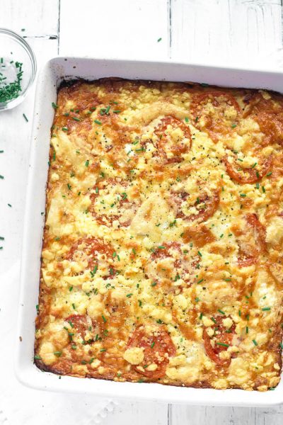 Three Cheese & Potato Pie - Happy Veggie Kitchen