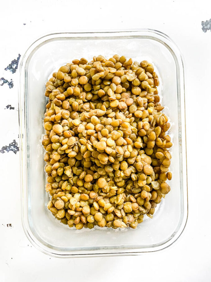 Instant Pot Green Lentils - Happy Veggie Kitchen