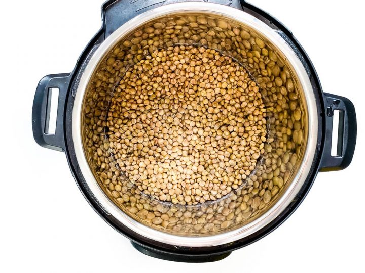 Instant Pot Green Lentils - Happy Veggie Kitchen