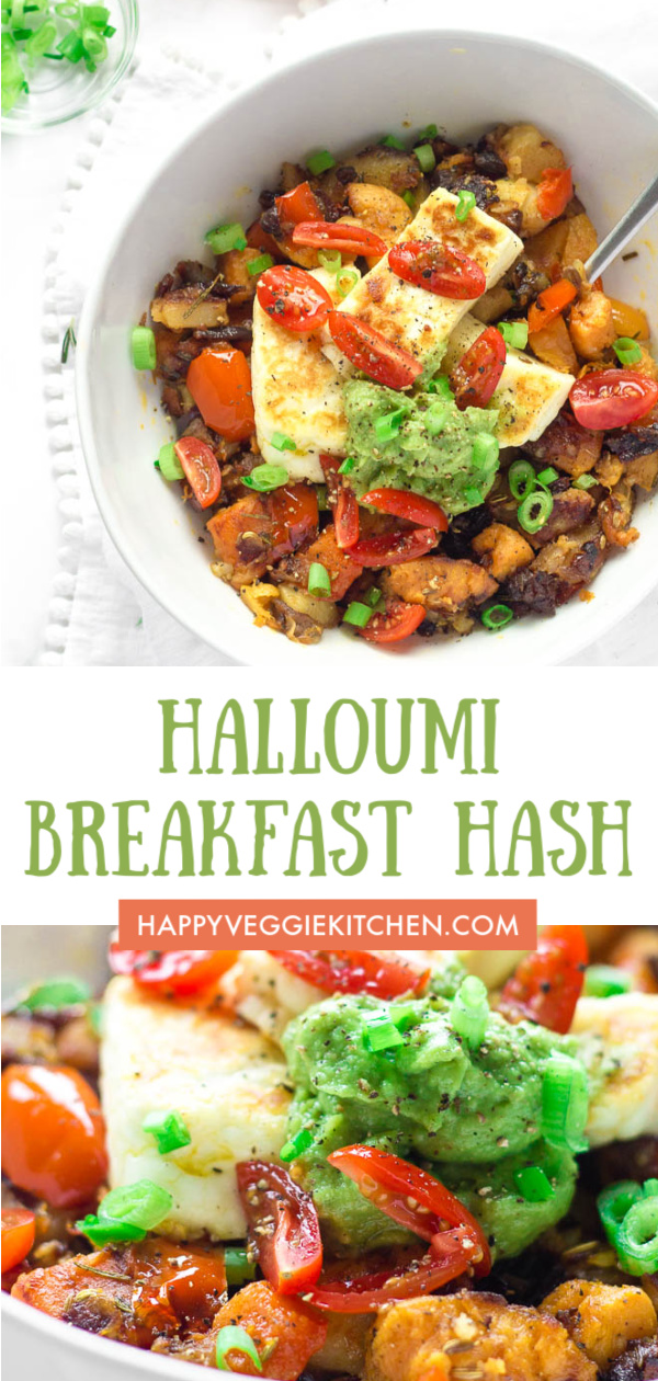 Halloumi Breakfast Hash | Happy Veggie Kitchen