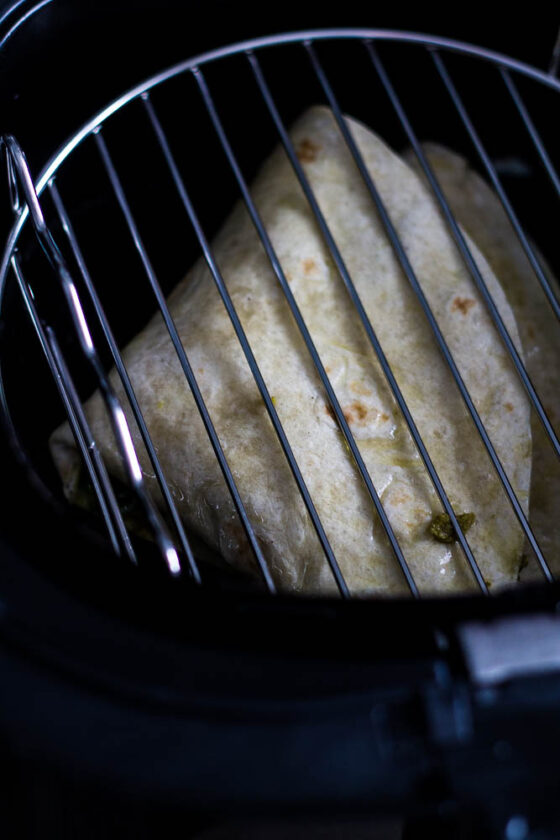 Air Fryer Wraps with Mozzarella & Pesto (Tik Tok Style) - Happy Veggie ...