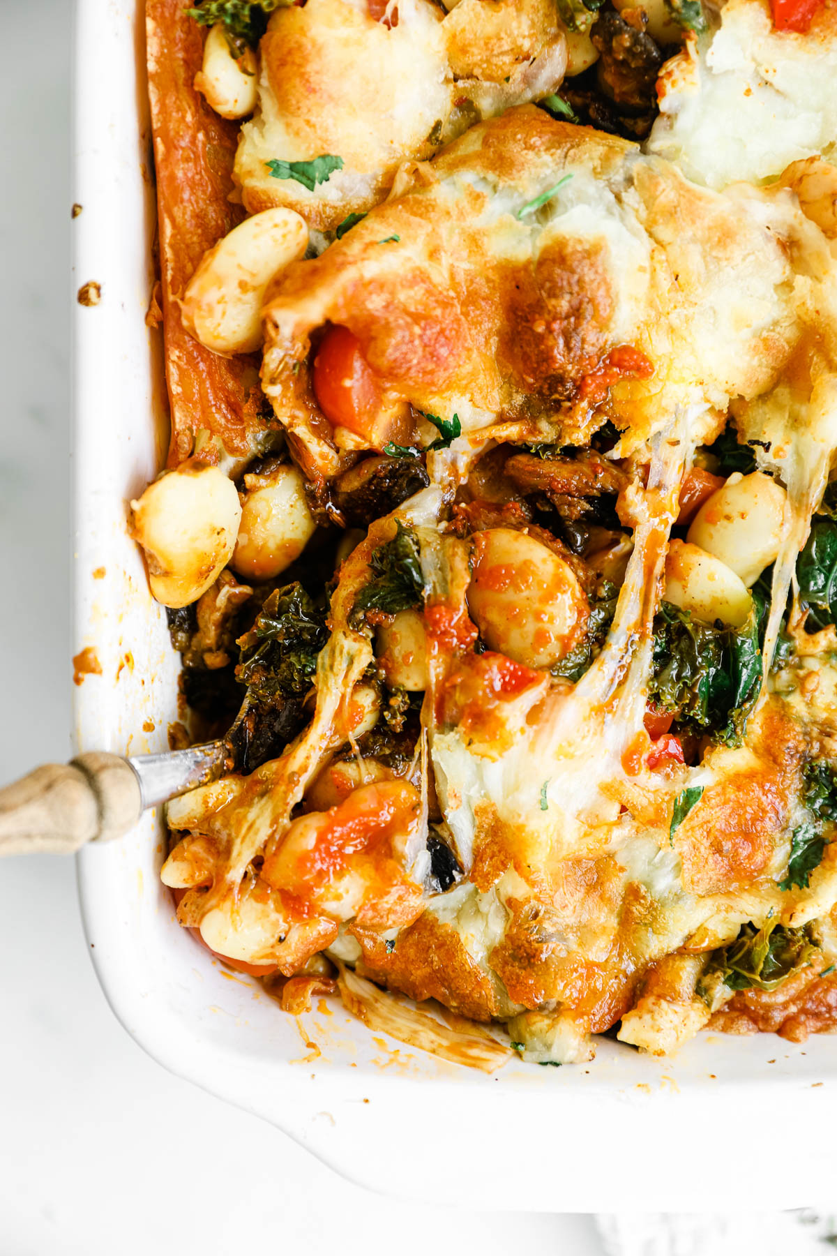 Tuscan Butter Bean Bake - Happy Veggie Kitchen