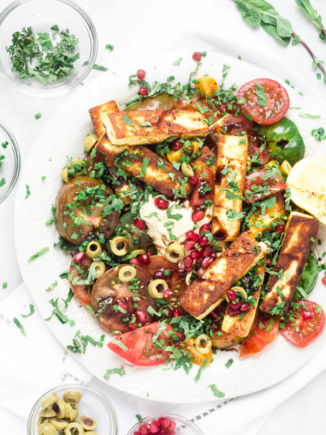 Honey Harissa Paneer Bites - Happy Veggie Kitchen