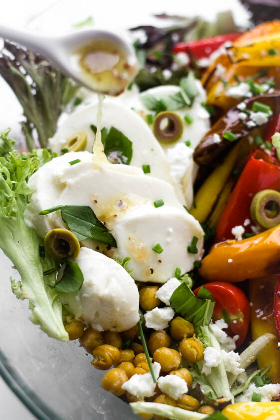 Sweet Pepper & Mozzarella Salad - Happy Veggie Kitchen