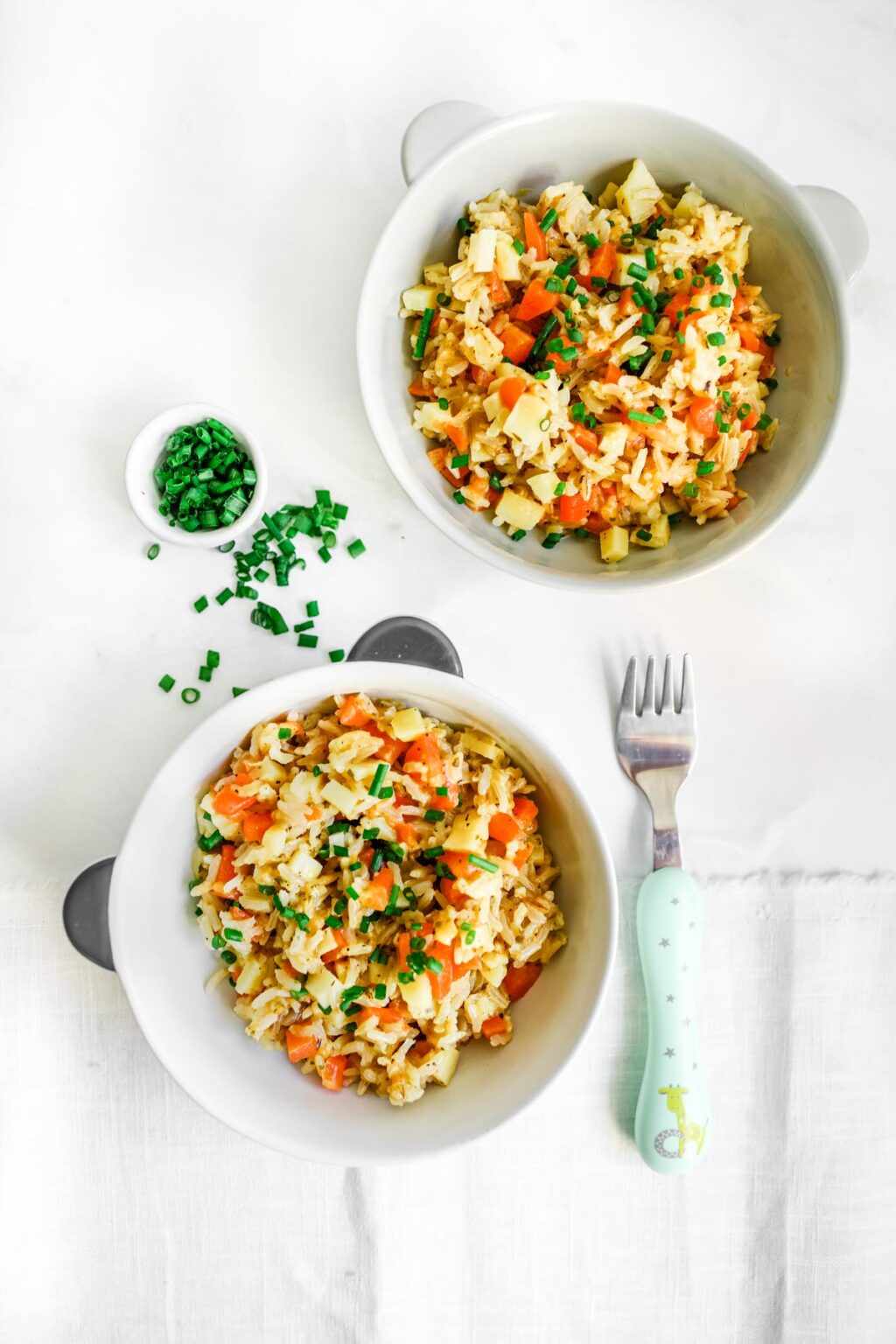 Cheesy Vegetable and Brown Rice Pot for Babies - Happy Veggie Kitchen