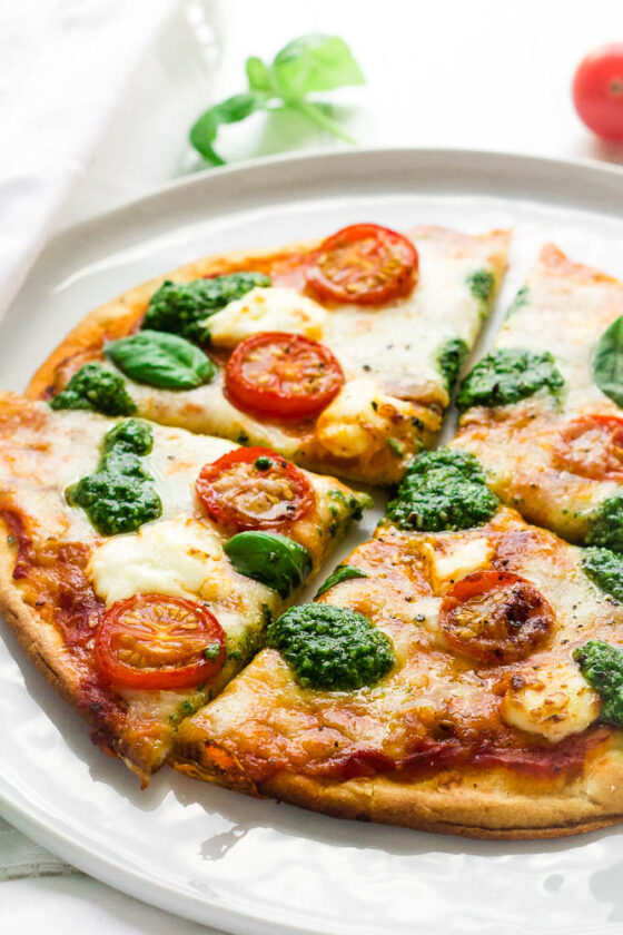 Tomato & Mascarpone Pizza - Happy Veggie Kitchen