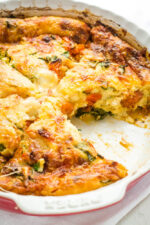 Easiest Roasted Tomato Basil Quiche - Happy Veggie Kitchen