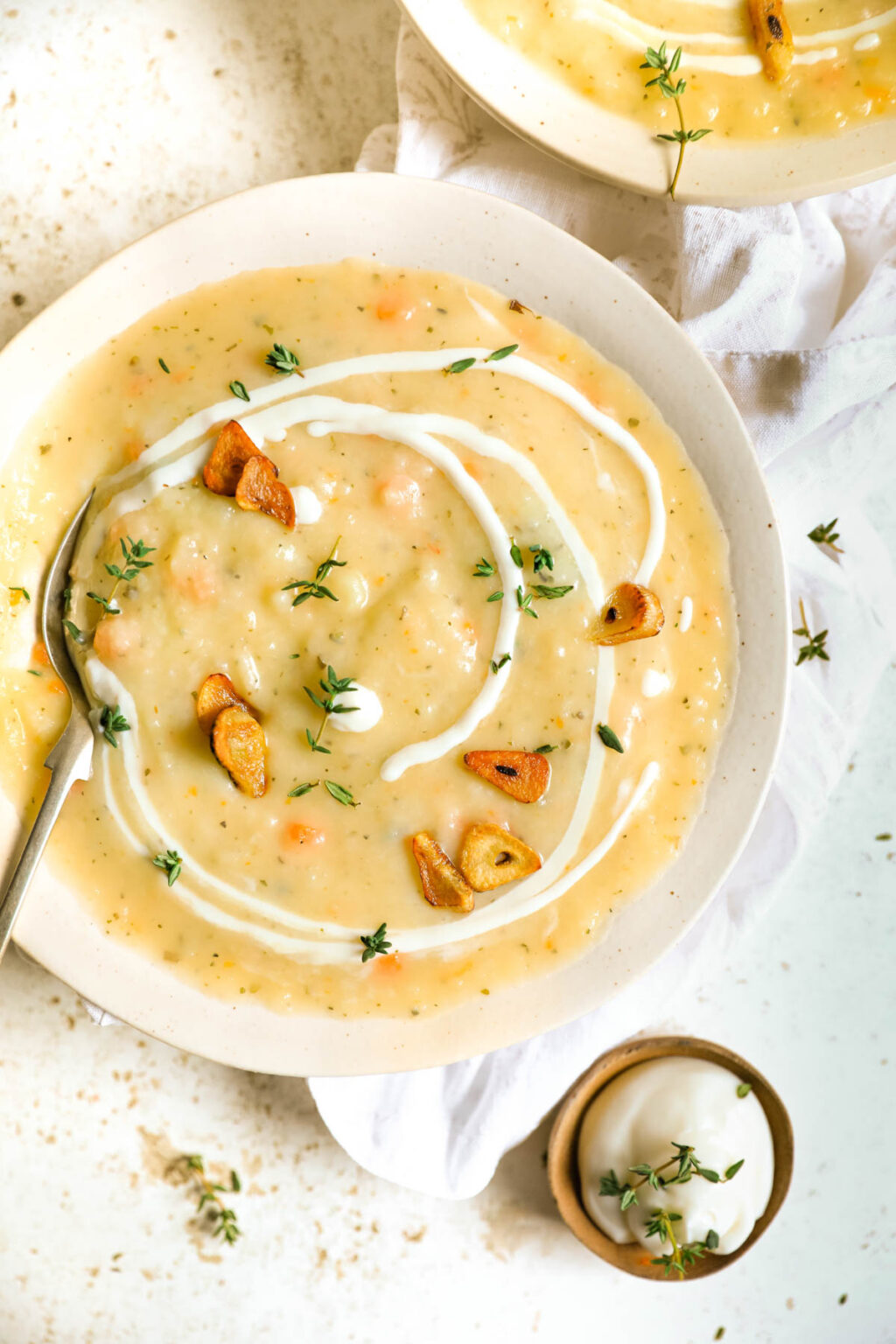 The Best Vegetarian Potato Soup Happy Veggie Kitchen