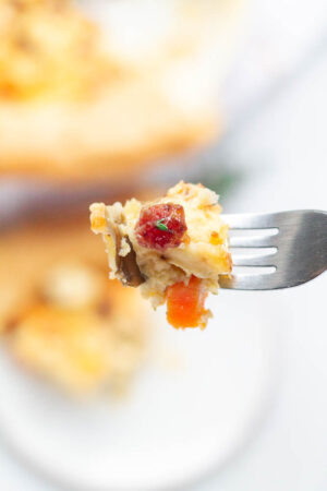 Vegetarian Christmas Quiche - Happy Veggie Kitchen
