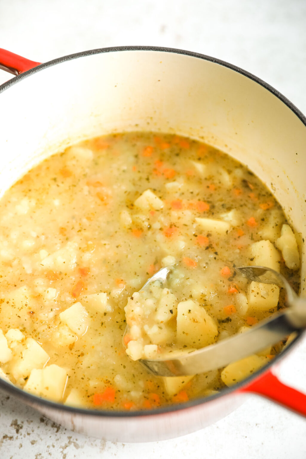 The Best Vegetarian Potato Soup - Happy Veggie Kitchen