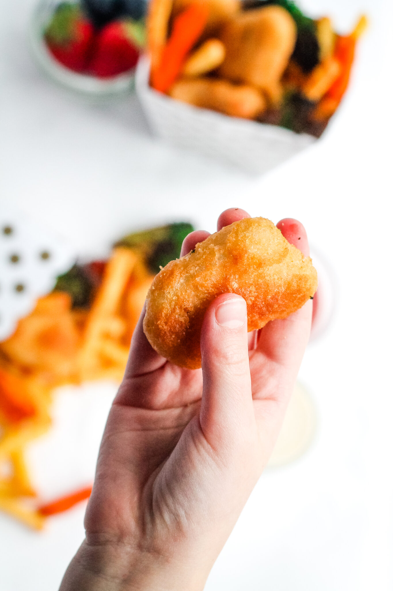 Air Fryer Kids Meal Boxes with Quorn Crispy Nuggets - Happy Veggie Kitchen