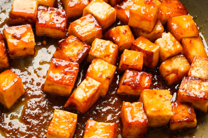Honey Harissa Paneer Bites - Happy Veggie Kitchen