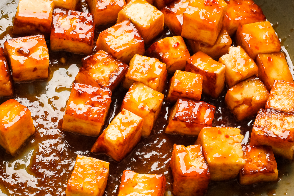 Honey Harissa Paneer Bites - Happy Veggie Kitchen
