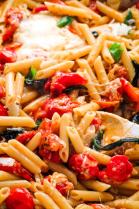 Tik Tok Pasta with Mozzarella - Happy Veggie Kitchen