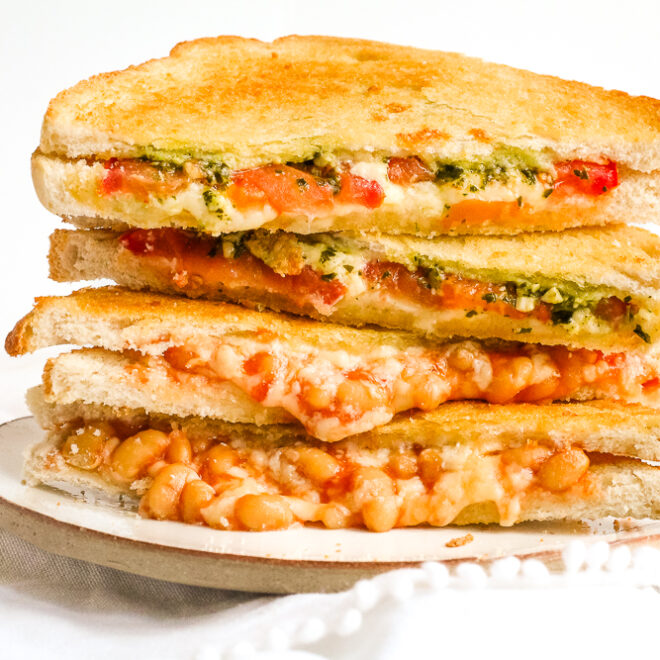 Air Fryer Toasties - Happy Veggie Kitchen