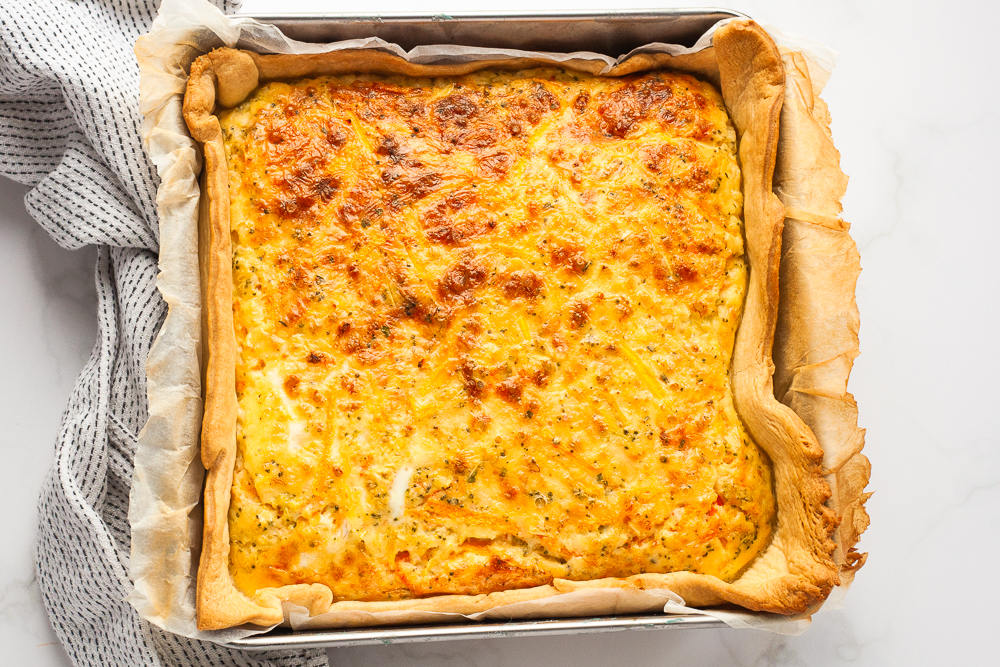 Cheese & Veggie Quiche for Kids - Happy Veggie Kitchen