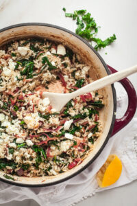 Feta & Kale Rice - Happy Veggie Kitchen