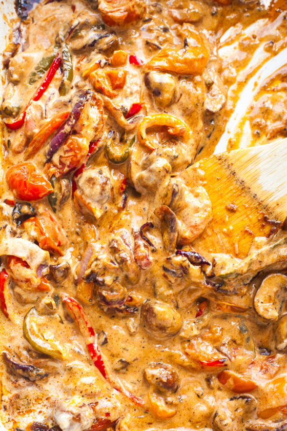 Roasted Veggie Rasta Pasta - Happy Veggie Kitchen