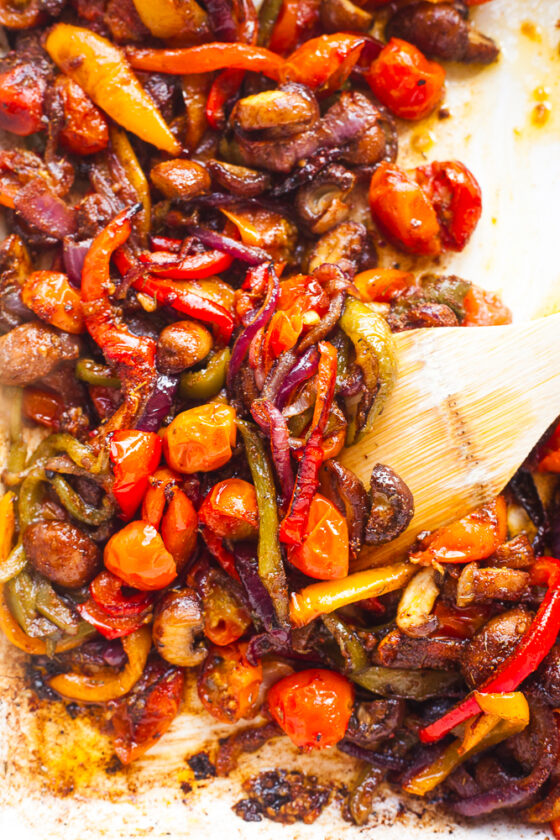 Roasted Veggie Rasta Pasta - Happy Veggie Kitchen