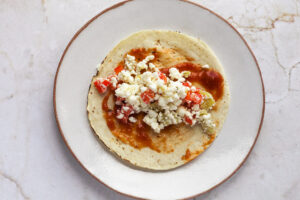 Easy Christmas Enchiladas - Happy Veggie Kitchen