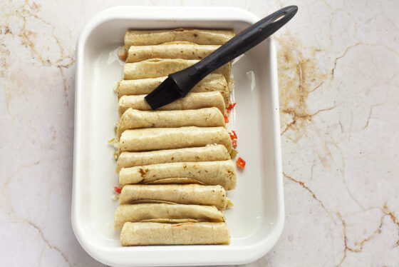 Easy Christmas Enchiladas - Happy Veggie Kitchen