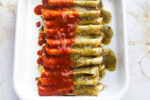 Easy Christmas Enchiladas - Happy Veggie Kitchen