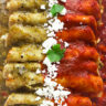 Easy Christmas Enchiladas - Happy Veggie Kitchen