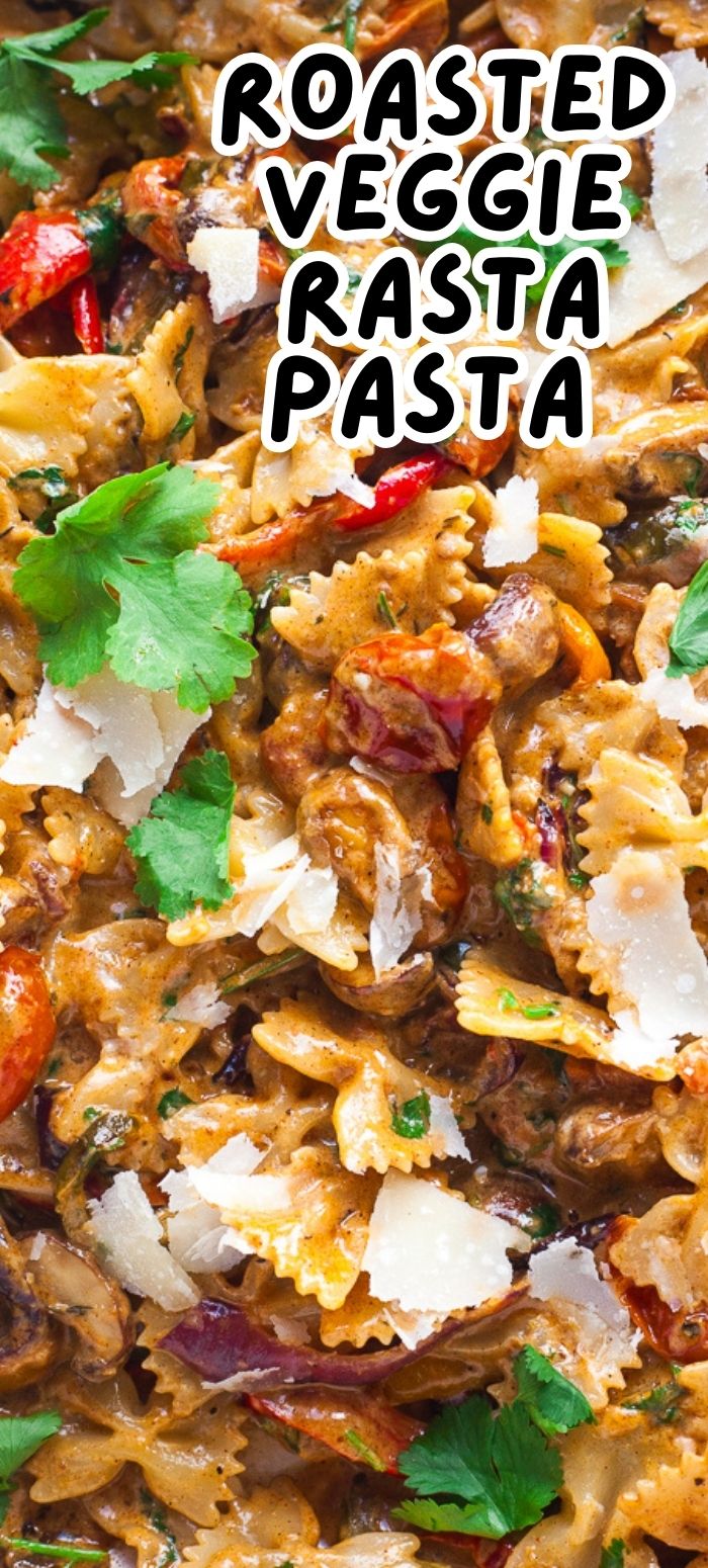 Roasted Veggie Rasta Pasta - Happy Veggie Kitchen