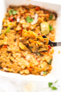 Roasted Veggie Rasta Pasta - Happy Veggie Kitchen