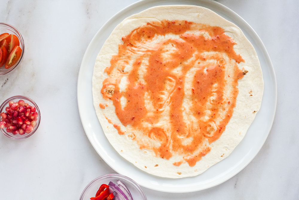Paneer Wraps with Spiced Honey Mayo - Happy Veggie Kitchen