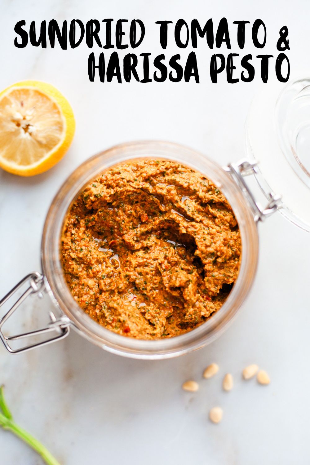 Spicy Harissa Pesto - Happy Veggie Kitchen