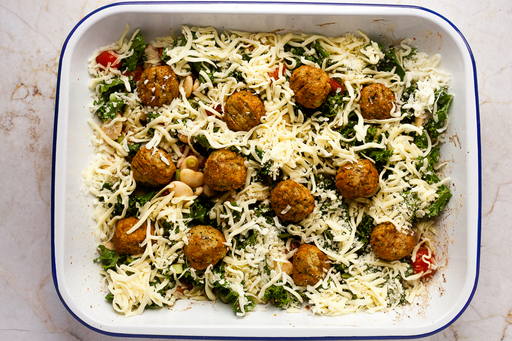 One Pan Falafel Bake - Happy Veggie Kitchen
