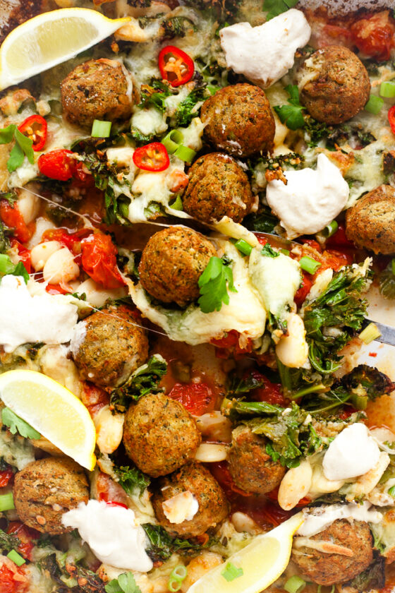 One Pan Falafel Bake - Happy Veggie Kitchen