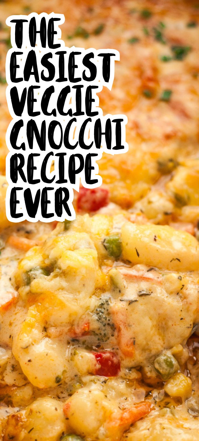 Easy Baked Gnocchi with Frozen Vegetables - Happy Veggie Kitchen