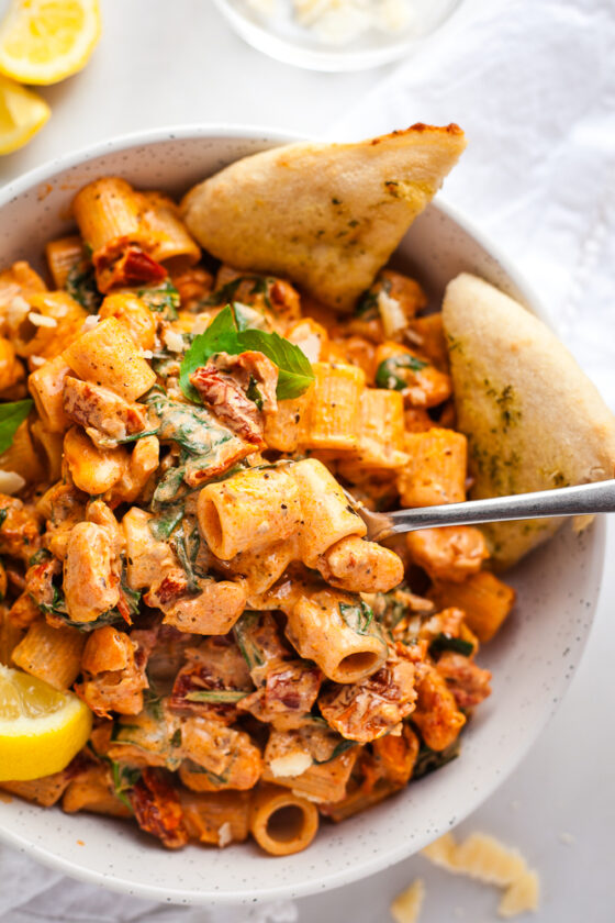 Creamy "Marry Me" Butter Bean Pasta - Happy Veggie Kitchen