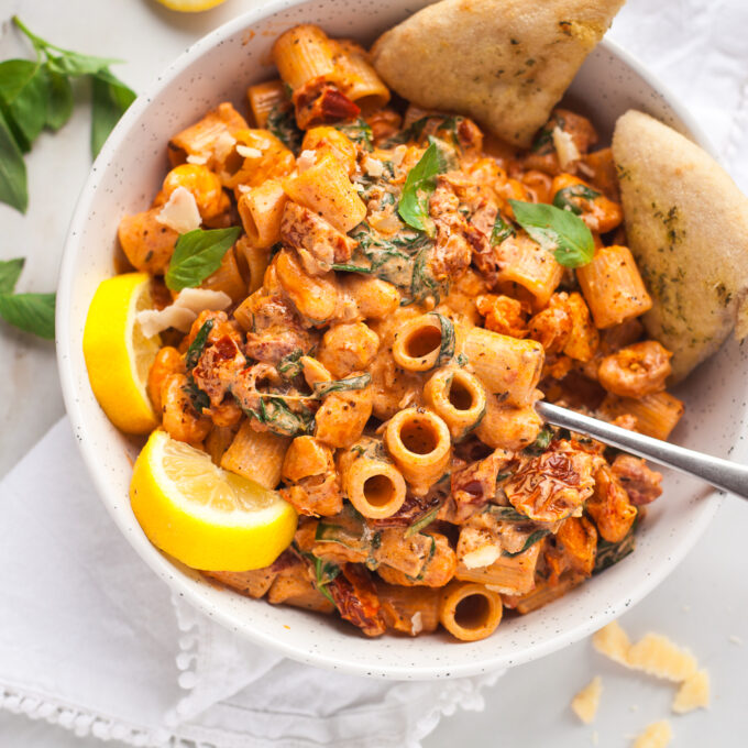 Creamy "Marry Me" Butter Bean Pasta - Happy Veggie Kitchen