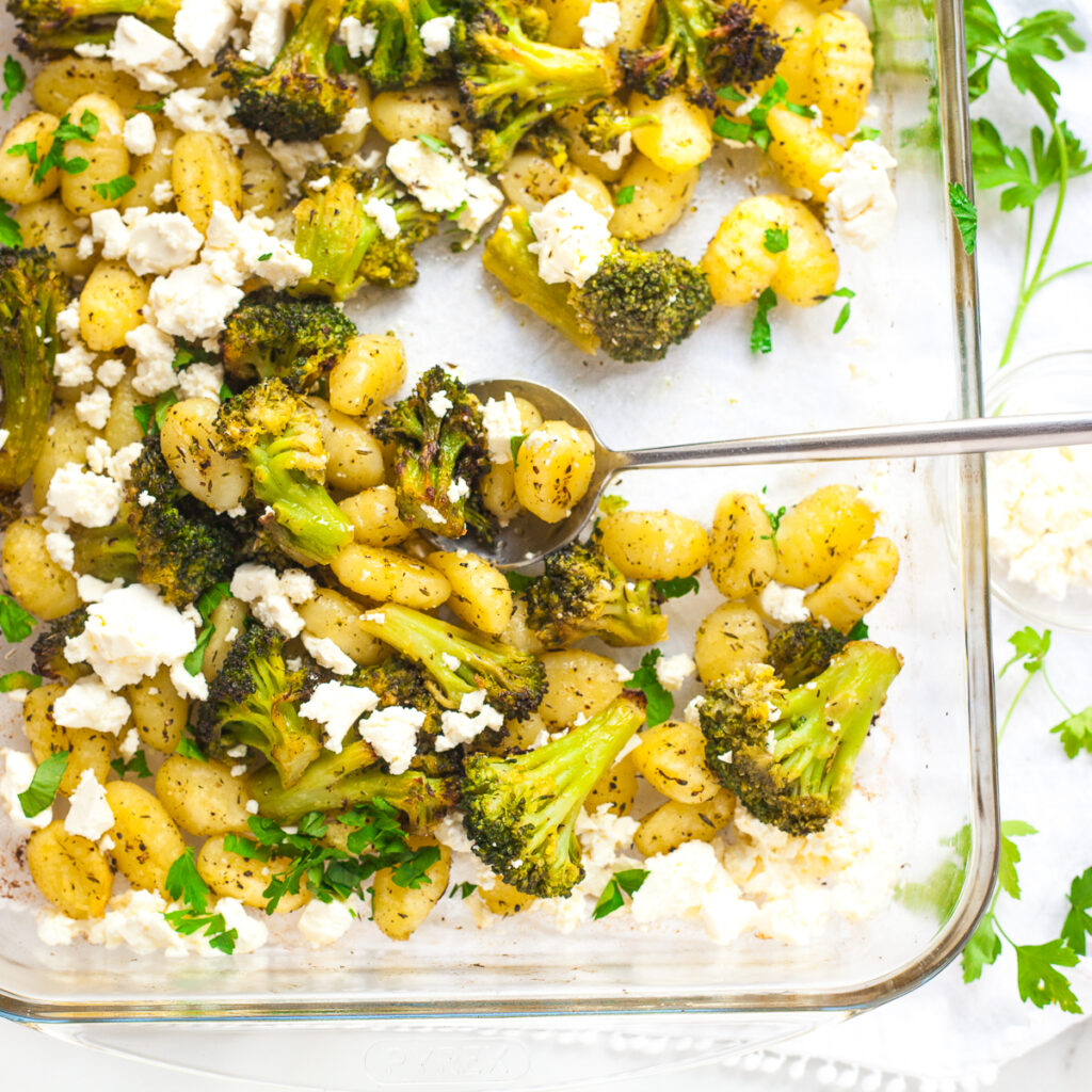 Broccoli & Feta Gnocchi - Happy Veggie Kitchen