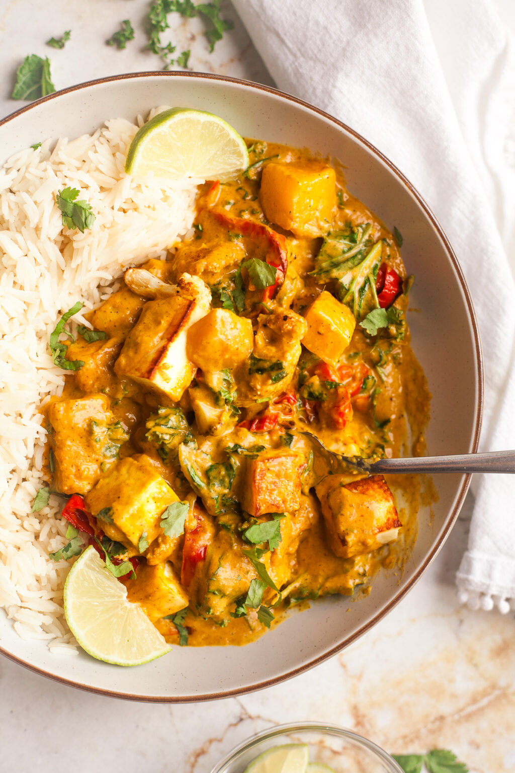 Cauliflower, Paneer & Mango Curry - Happy Veggie Kitchen