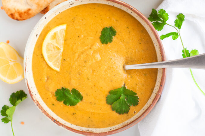 Curried Carrot & Lentil Soup - Happy Veggie Kitchen