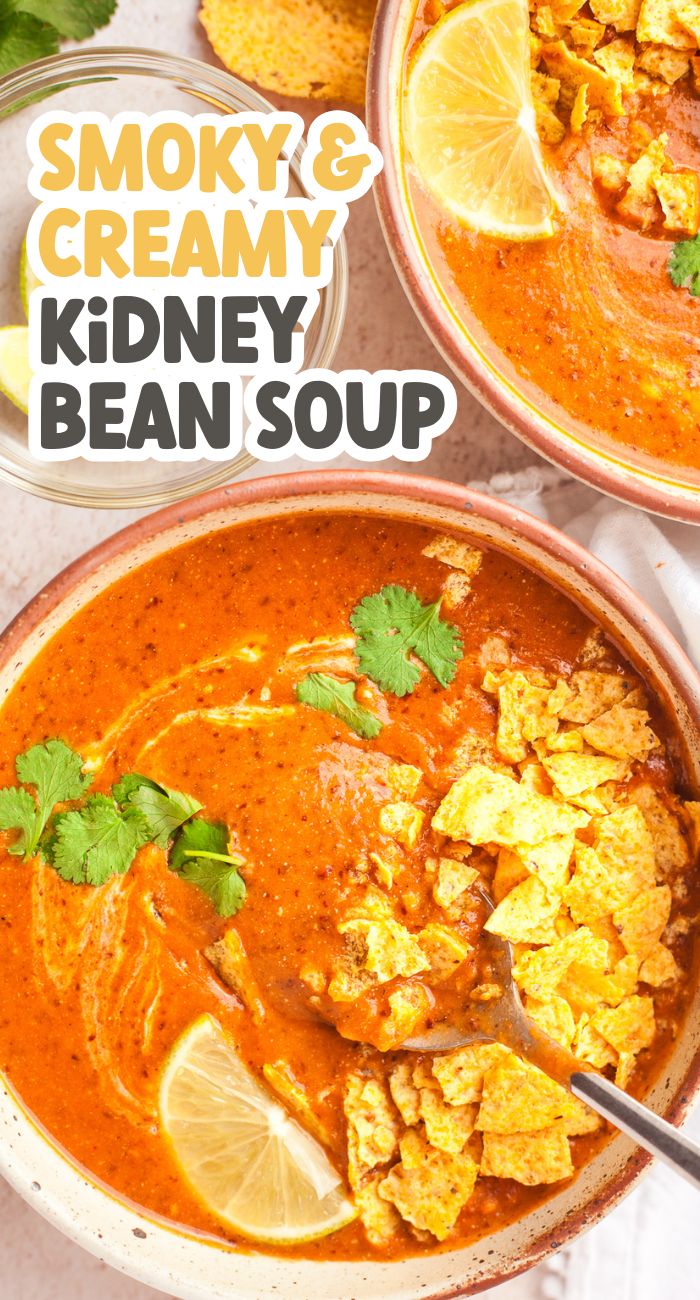 Smoky Kidney Bean Soup - Happy Veggie Kitchen