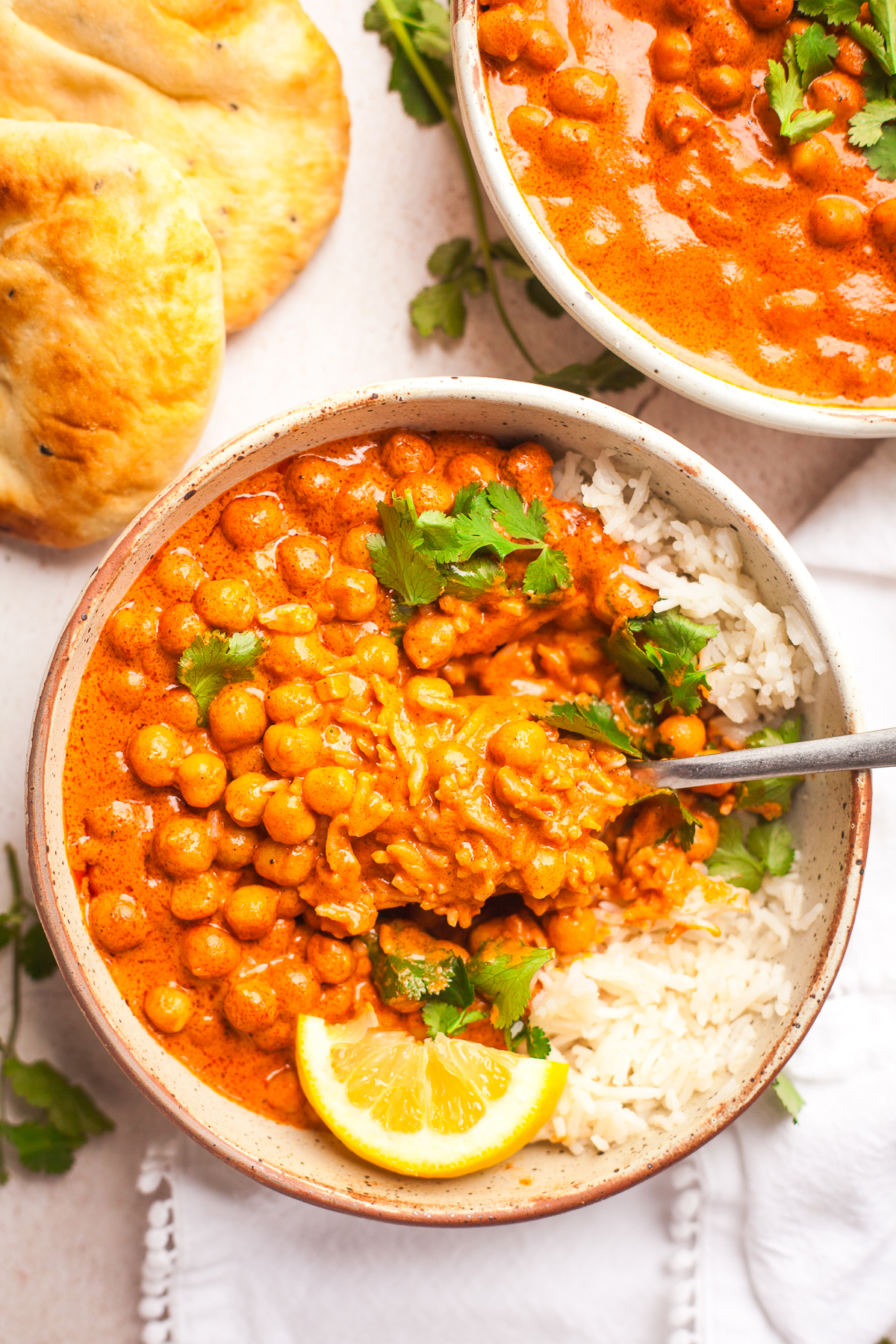 Slow Cooker Butter Chickpea Curry - Happy Veggie Kitchen